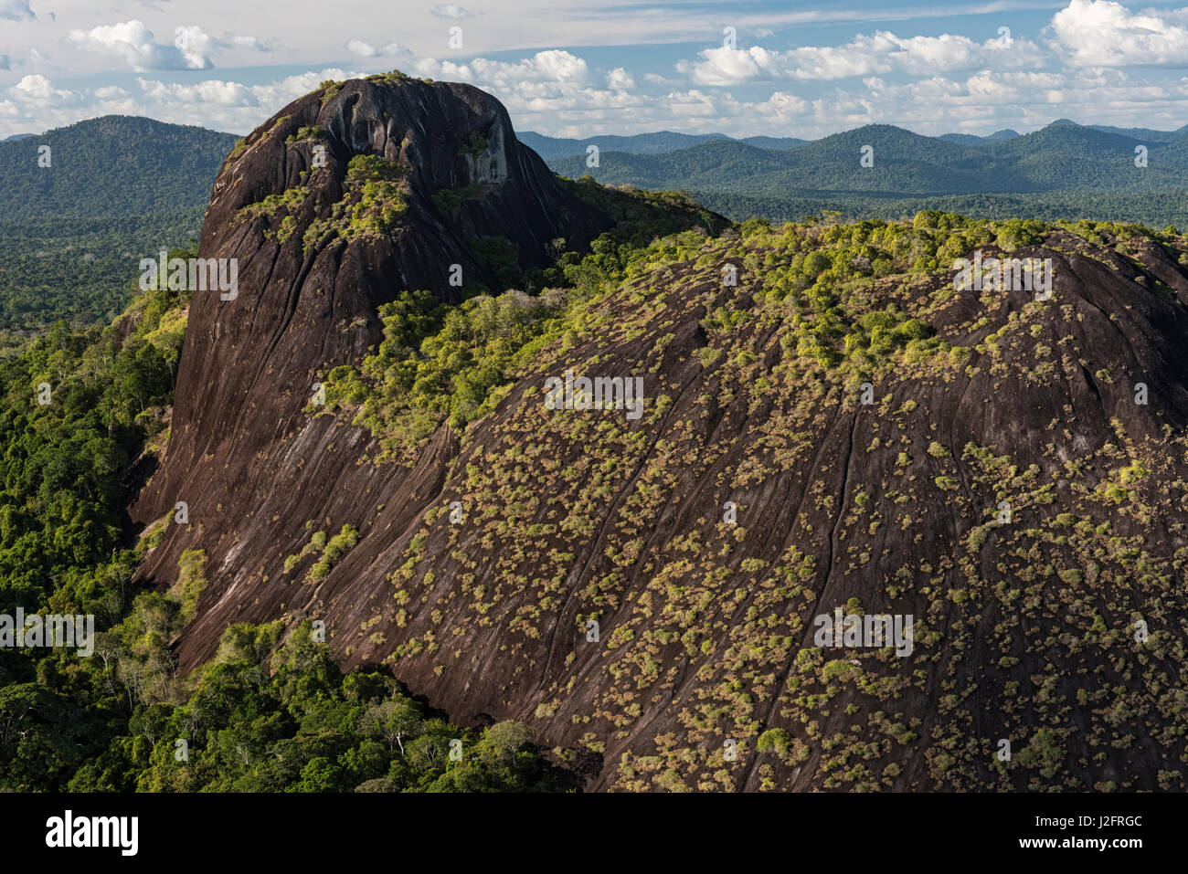 Granite outcrop. Savanna South Rupununi, Guyana Stock Photo - Alamy