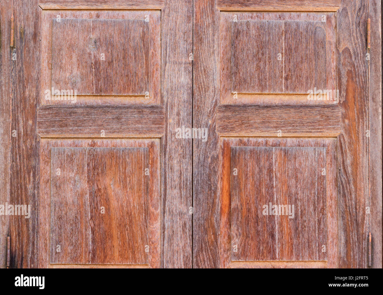 close up old brown wood texture window with rusty scrue for wall ...