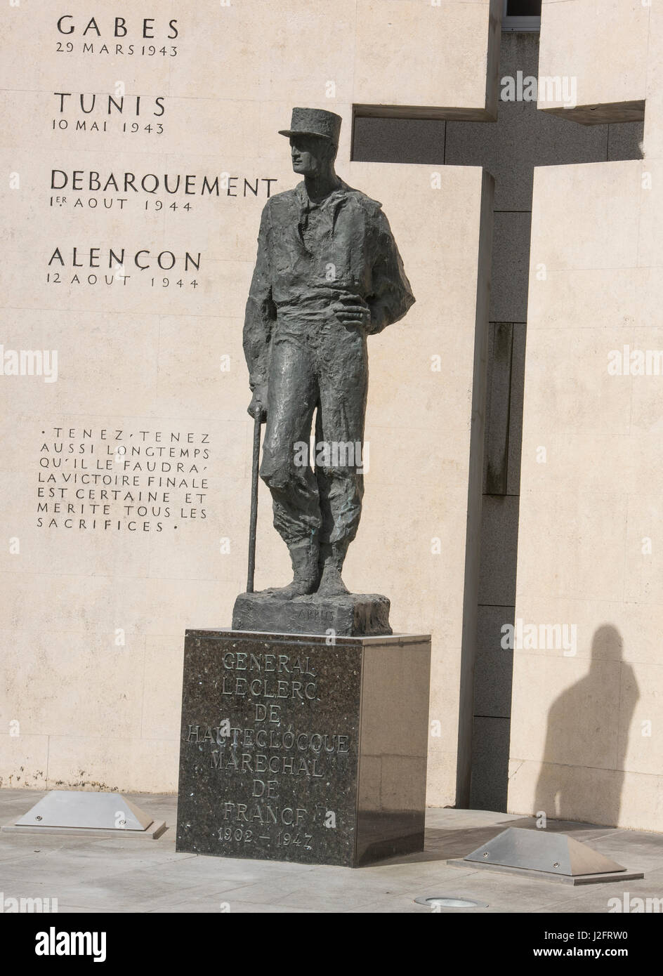 General leclerc statue hi-res stock photography and images - Alamy