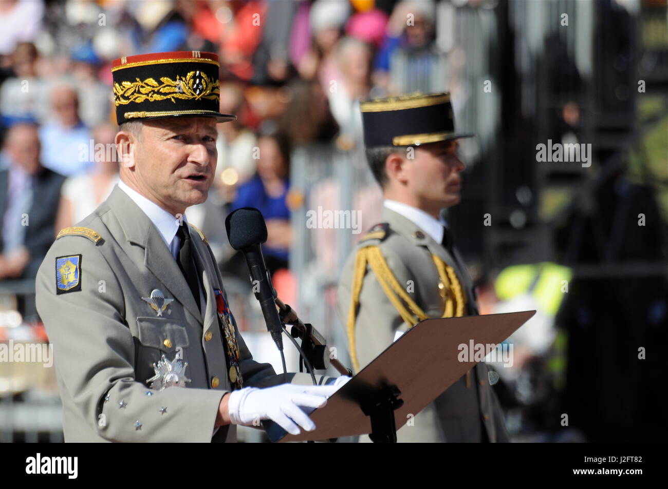 General De Villier, Chief of the French Army, attends homage paid at ...