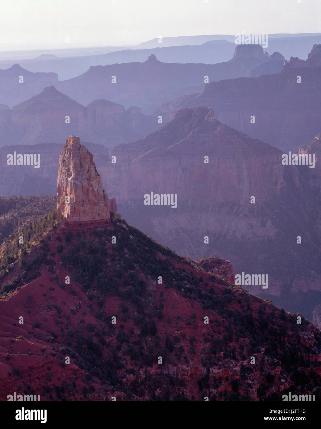 USA, Arizona, Grand Canyon National Park, North Rim, Mount Hayden and ...