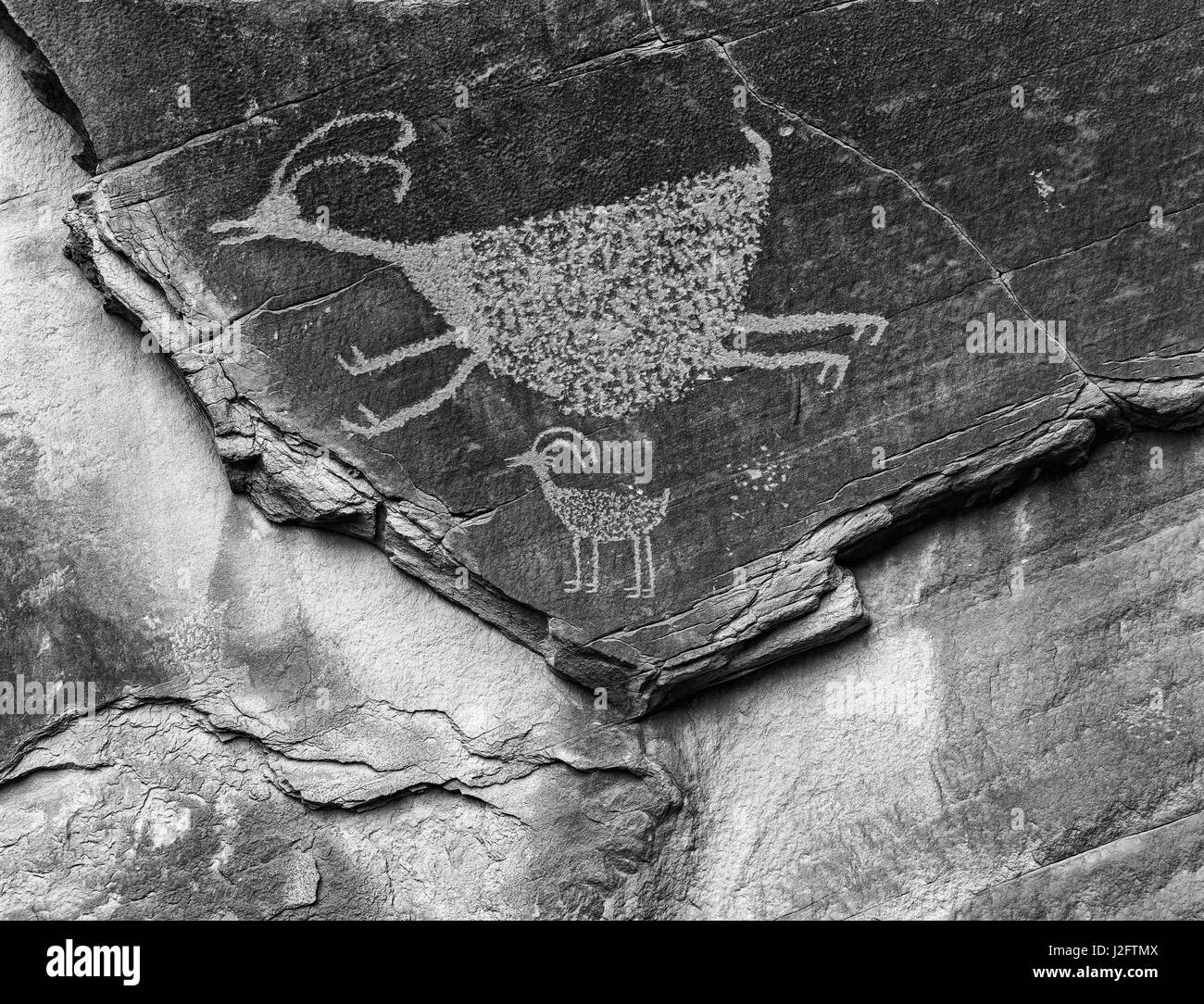 Mystery Valley Petroglyph Monument Valley, Arizona, USA Stock Photo - Alamy