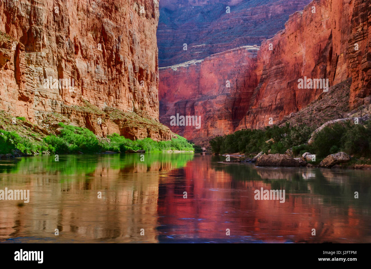 USA, Arizona, Grand Canyon, Colorado River Float Trip Whitmore Creek ...