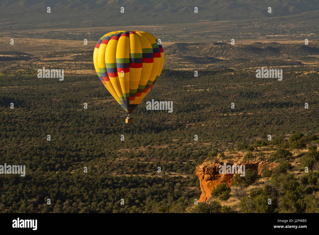 Aerial View, Doe Mesa, Red Rock Country, Sedona, Coconino National ...