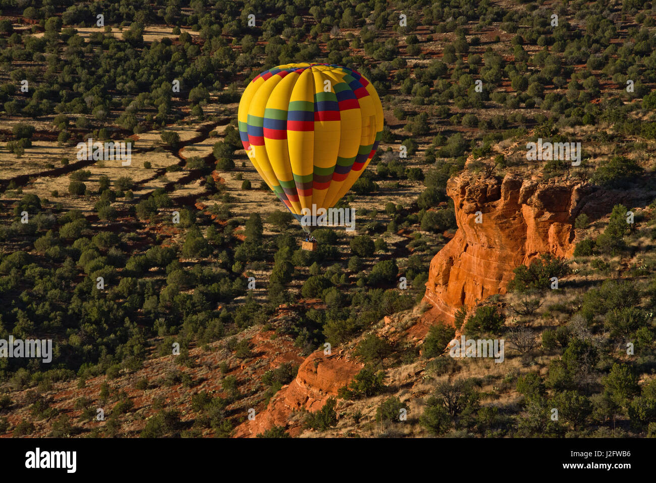 Aerial View, Doe Mesa, Red Rock Country, Sedona, Coconino National ...