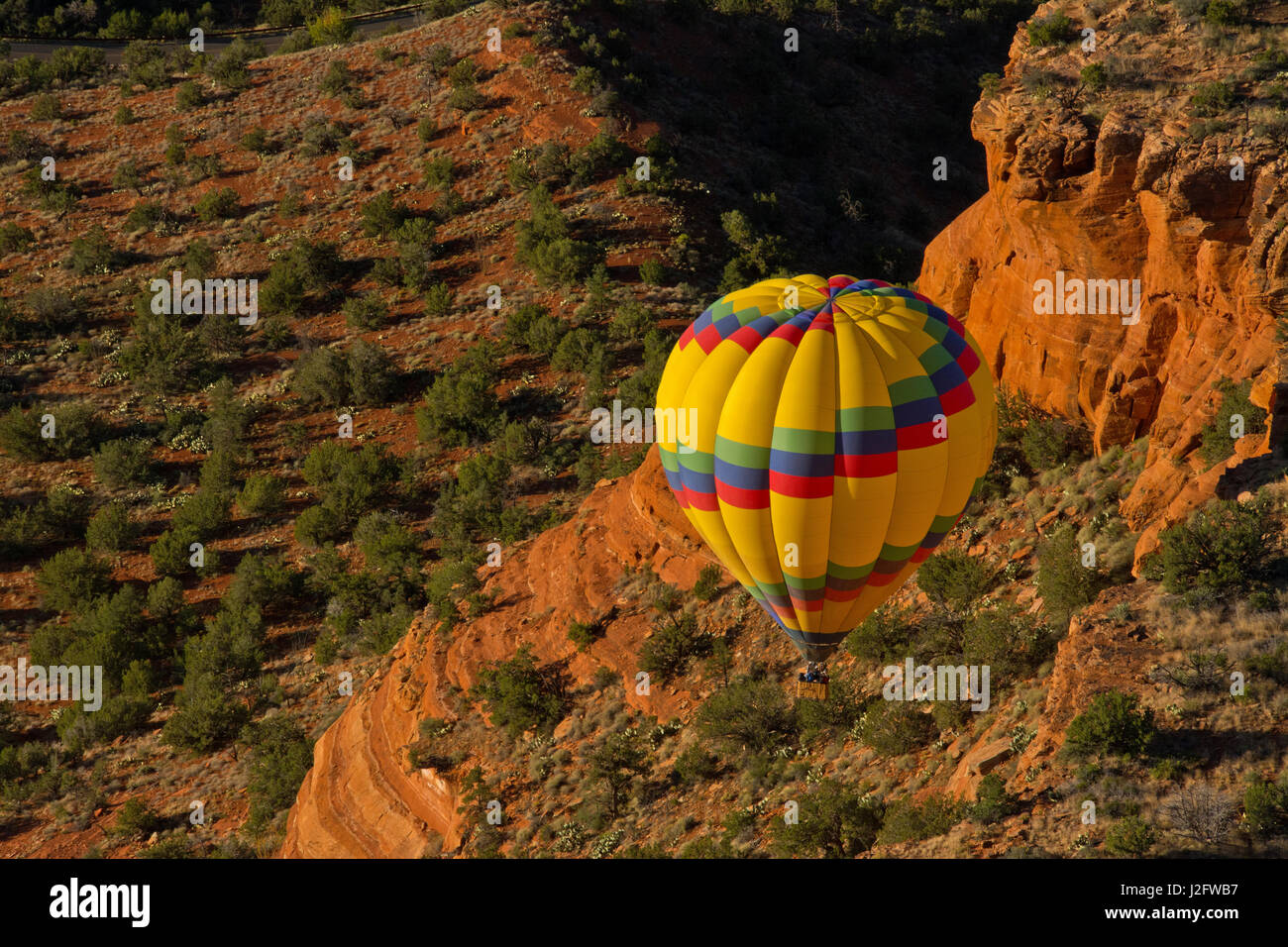 Aerial View, Doe Mesa, Red Rock Country, Sedona, Coconino National ...