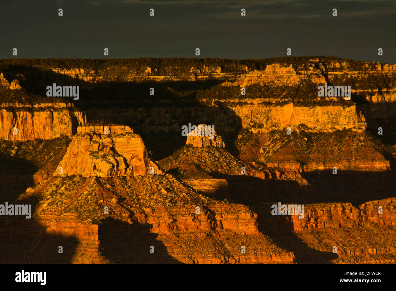 Sunset, Hopi Point, South Rim, Grand Canyon National Park, Arizona, USA ...