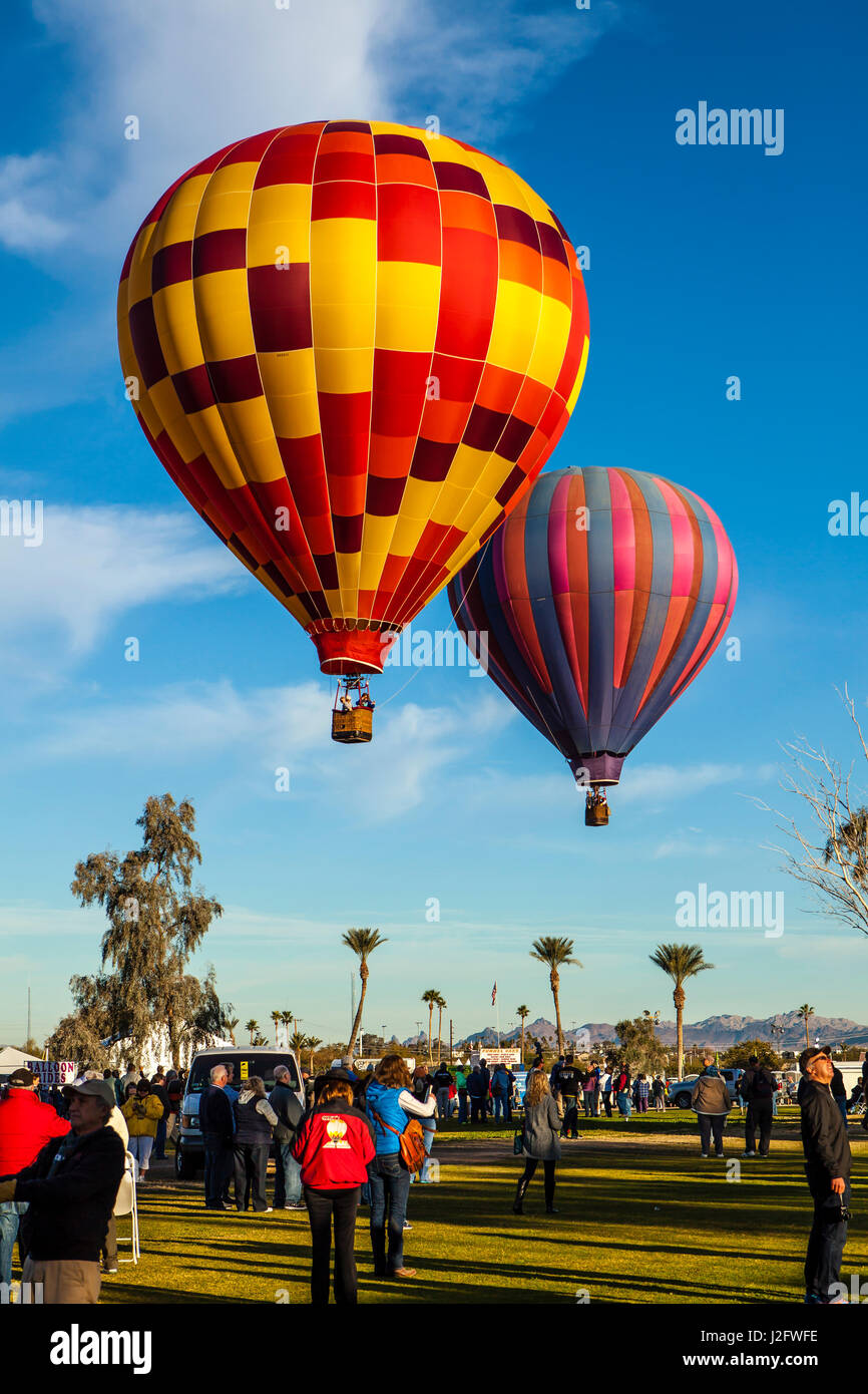 Lake Havasu Balloon Festival. At the Balloon Field Stock Photo - Alamy