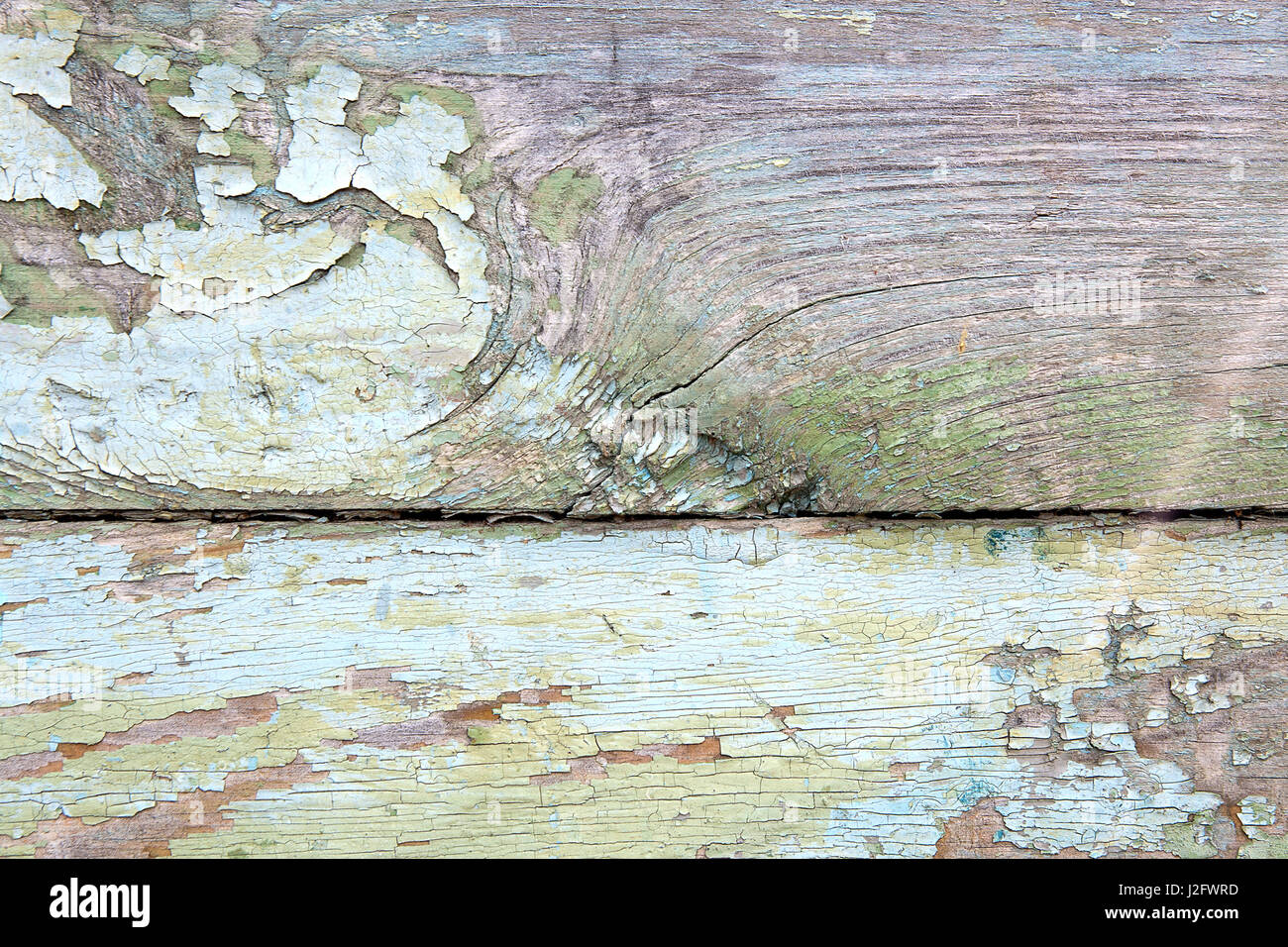 Wood texture with painting color peeled off. Flaking paint - wood ...