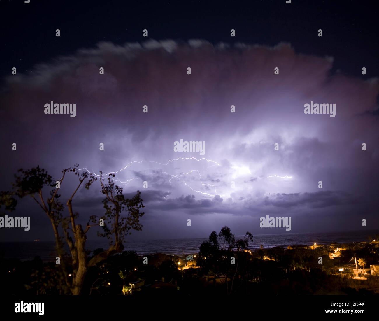 California lightning hi-res stock photography and images - Alamy