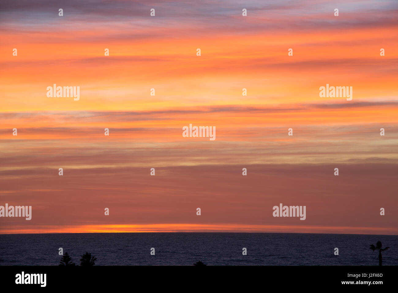 USA, California, Sunset, Pacific Ocean Stock Photo - Alamy