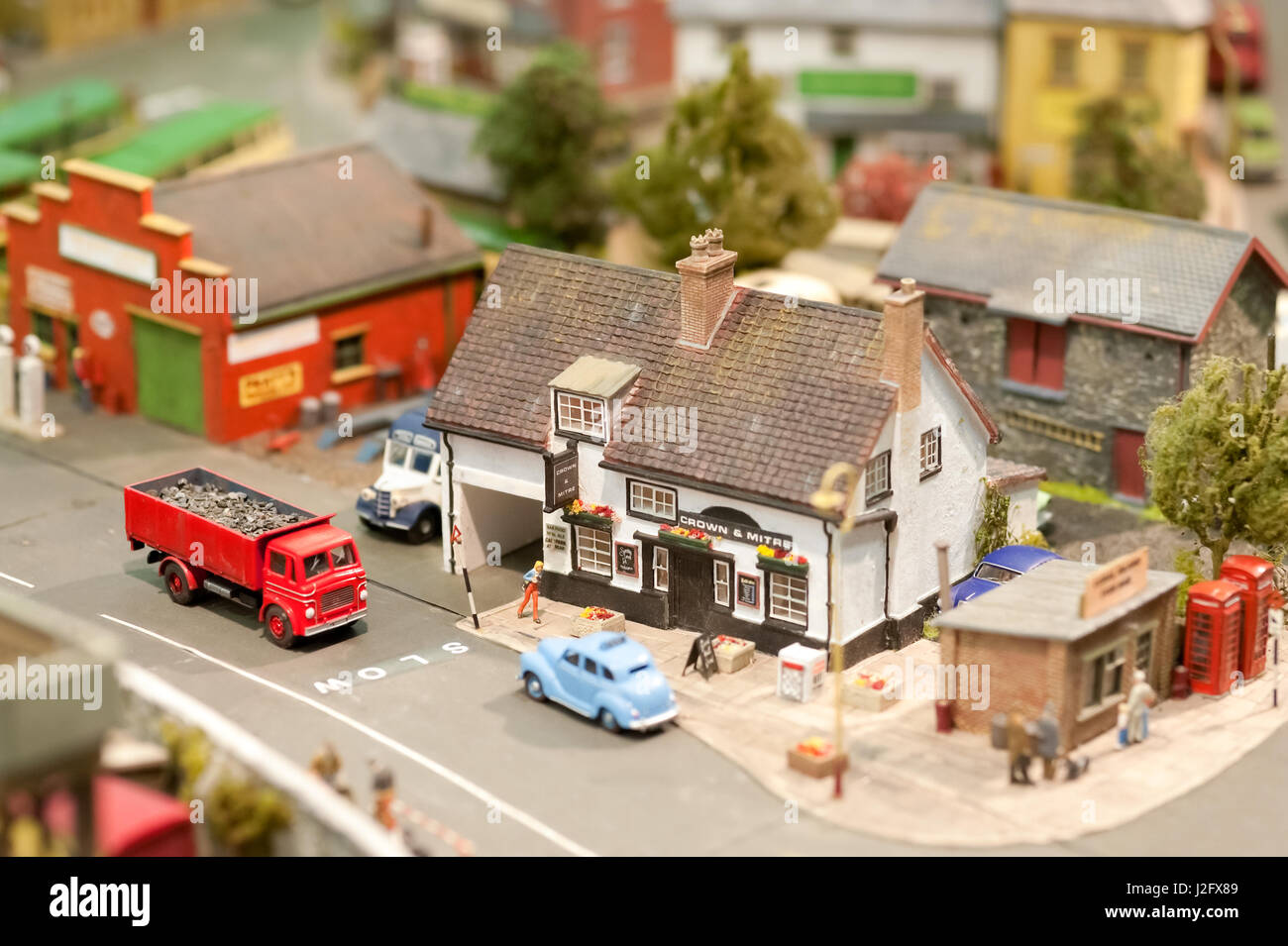 model village pub detail with shallow d.o.f Stock Photo - Alamy