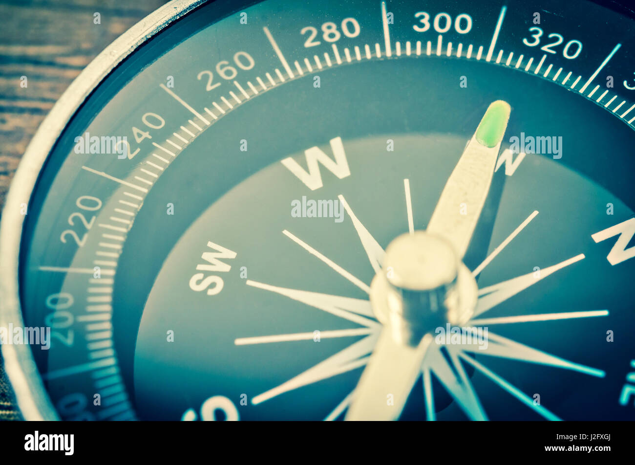 Close up of vintage compass Stock Photo - Alamy