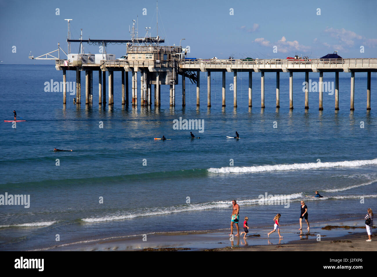 USA, California, San Diego. Scripps Pier, La Jolla, California Stock ...