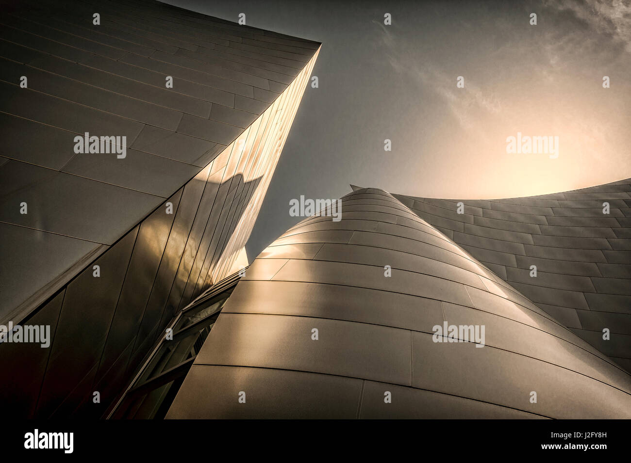 Los Angeles, California. The Disney Concert Hall exterior Stock Photo ...