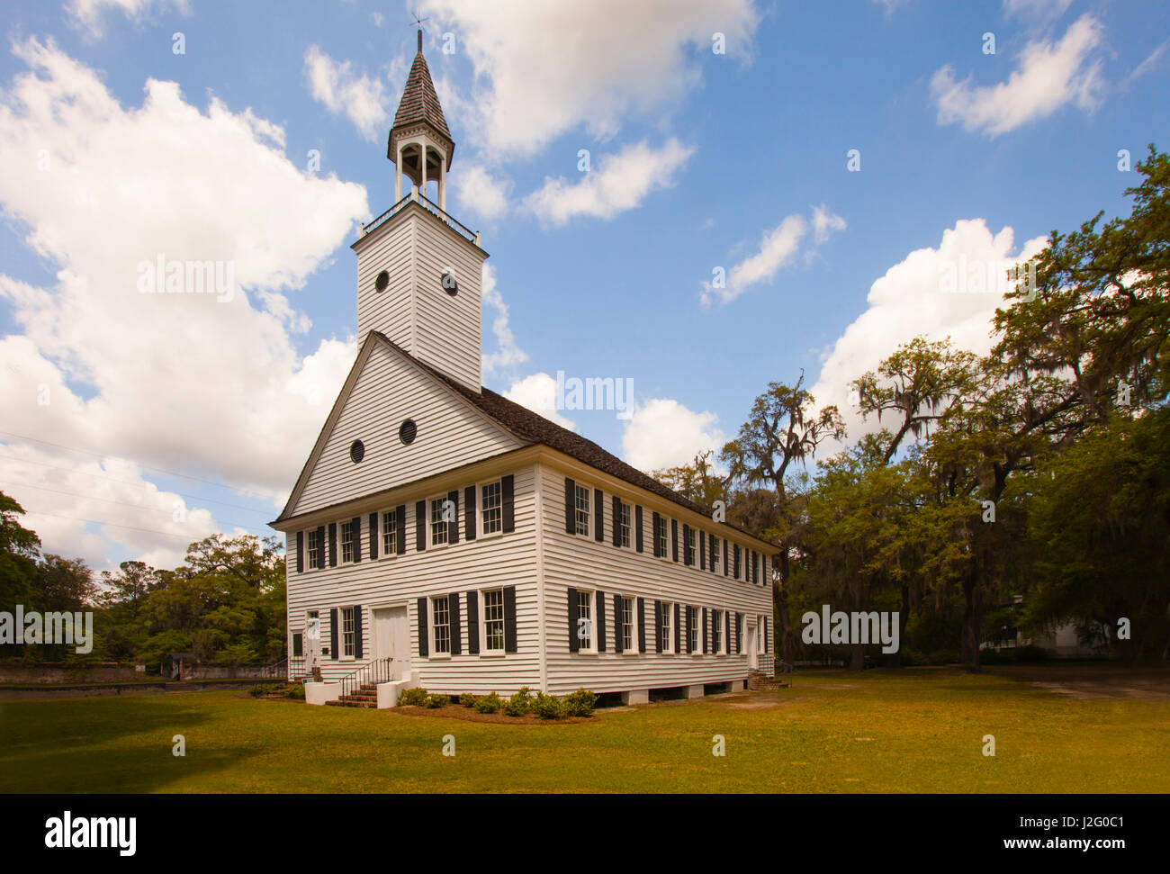 USA, Georgia, Midway, Historic wooden Midway Church Stock Photo - Alamy