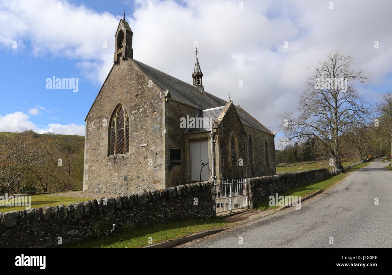 Netherton Church Bridge of Cally Scotland April 2017 Stock Photo - Alamy