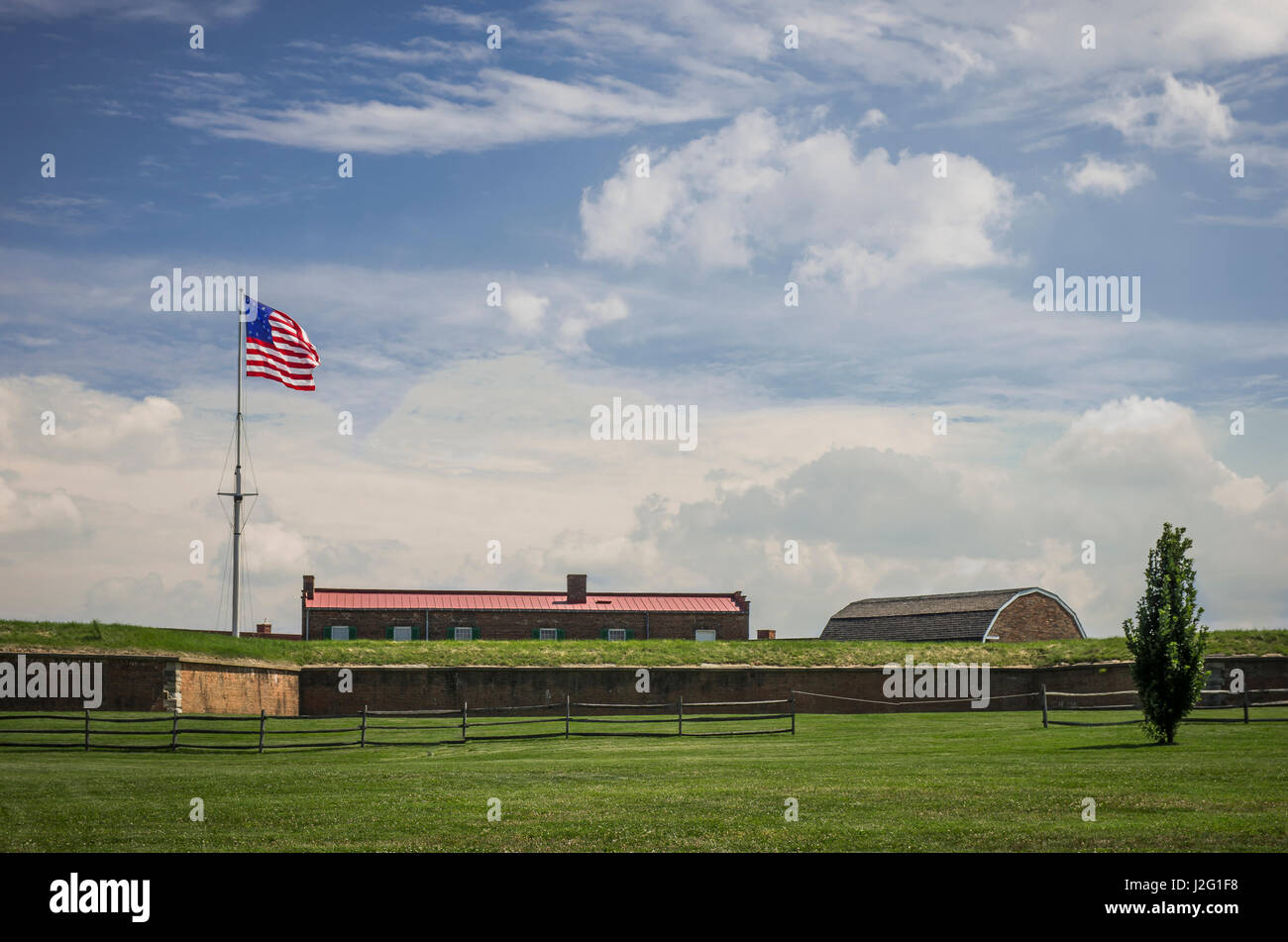 Historic Fort McHenry, birthplace of the Star Spangled Banner, the ...