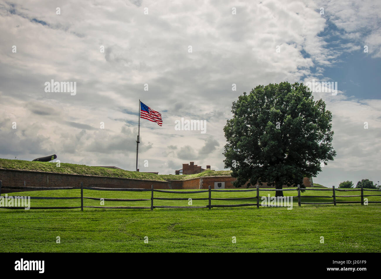 Historic Fort McHenry, birthplace of the Star Spangled Banner, the ...