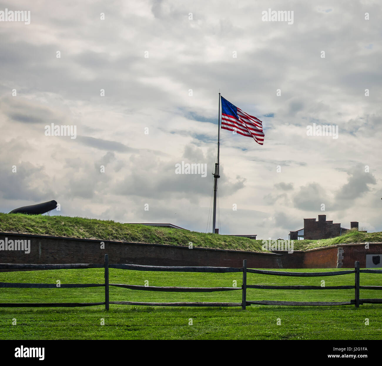 Historic Fort McHenry, birthplace of the Star Spangled Banner, the ...