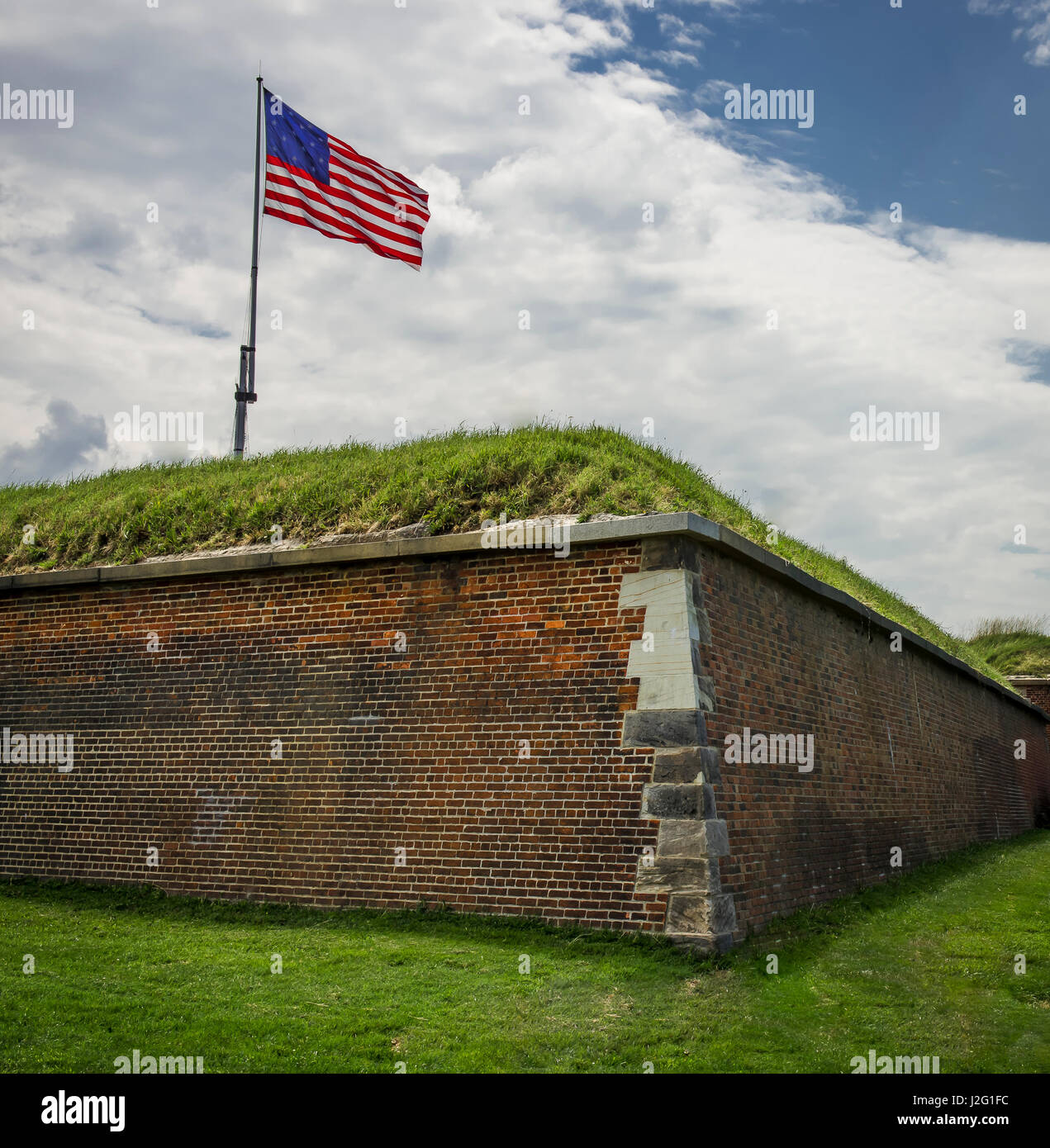 Historic Fort McHenry, birthplace of the Star Spangled Banner, the ...