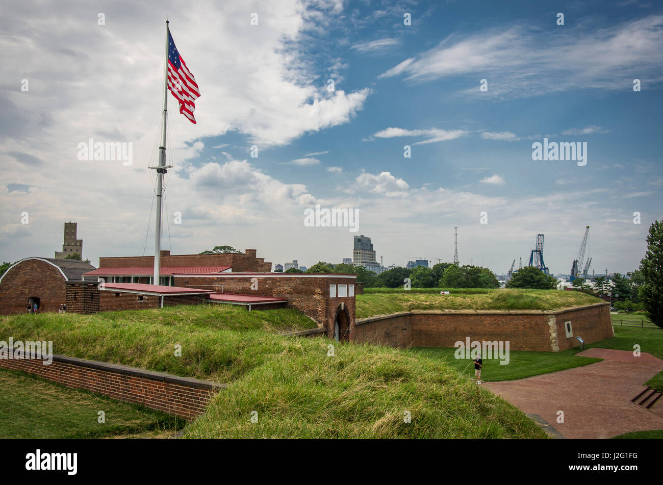 Historic Fort McHenry, birthplace of the Star Spangled Banner, the ...