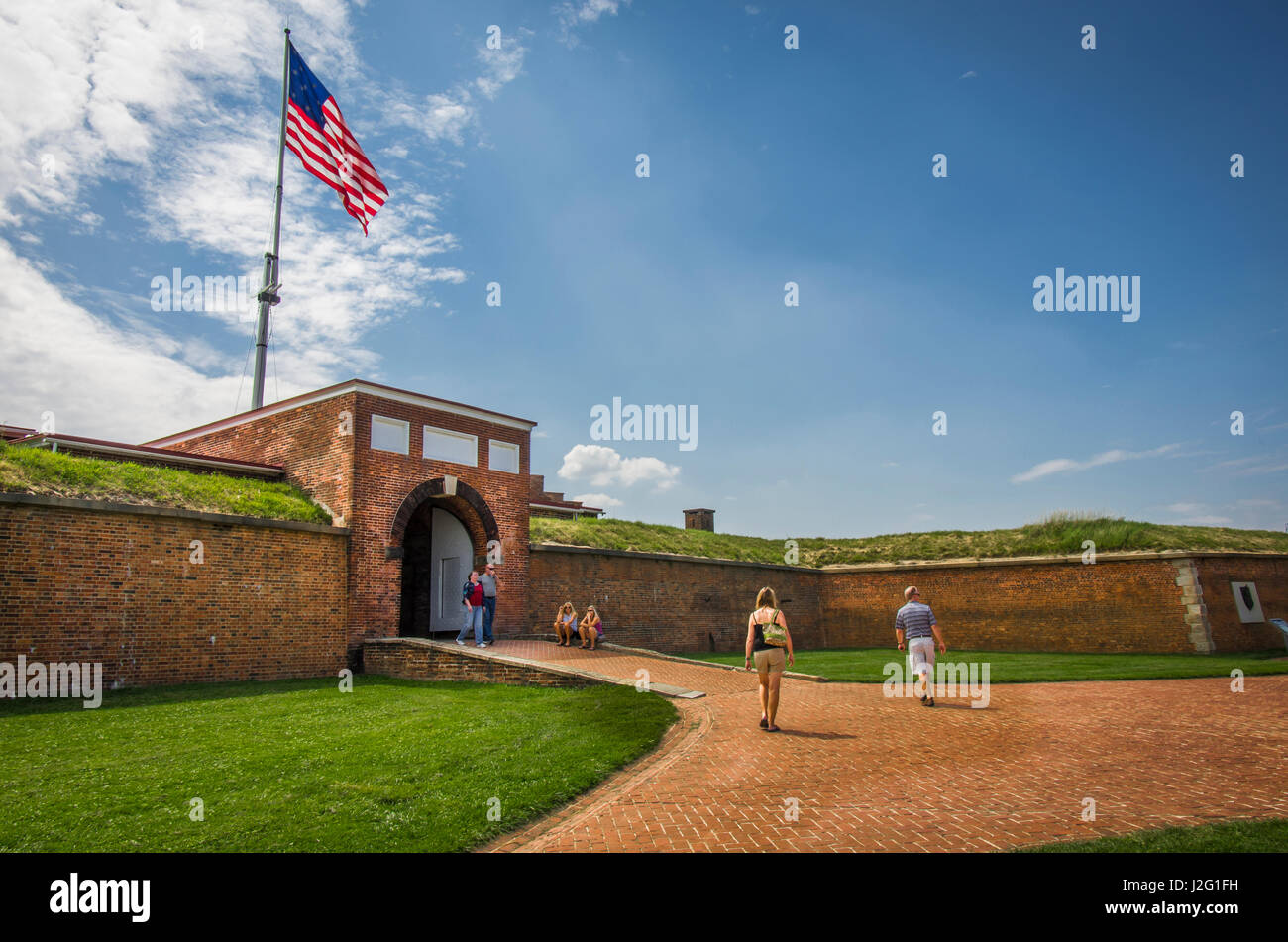 Historic Fort McHenry, birthplace of the Star Spangled Banner, the ...
