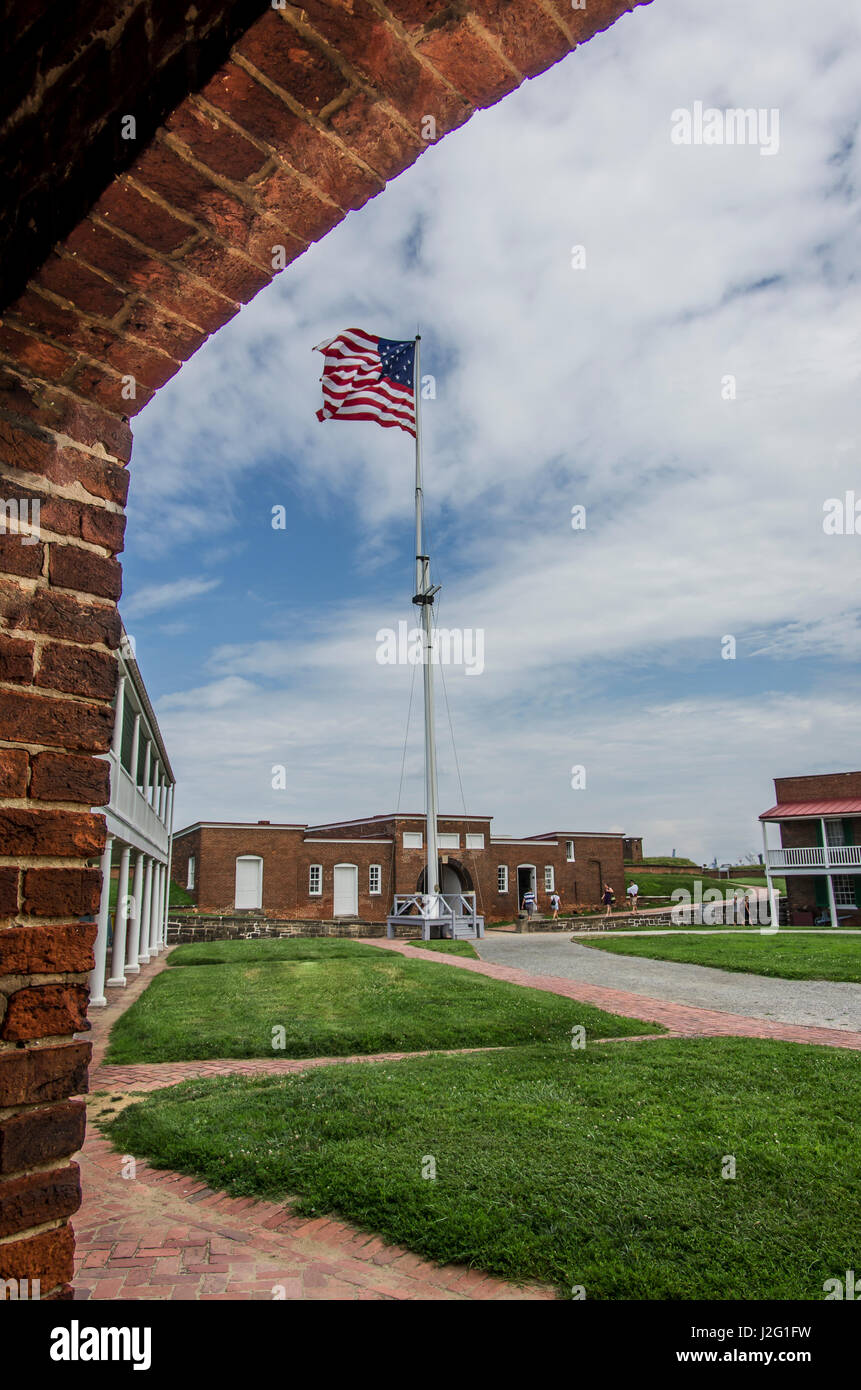 Historic Fort McHenry, birthplace of the Star Spangled Banner, the ...