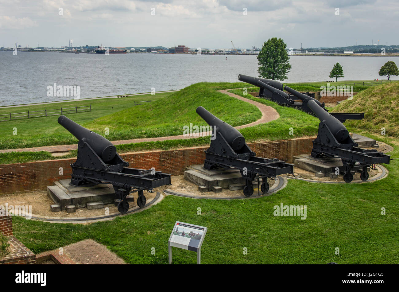 Historic Fort McHenry, birthplace of the Star Spangled Banner, the ...