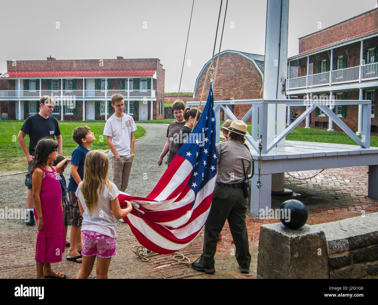 Historic Fort McHenry, birthplace of the Star Spangled Banner, the ...