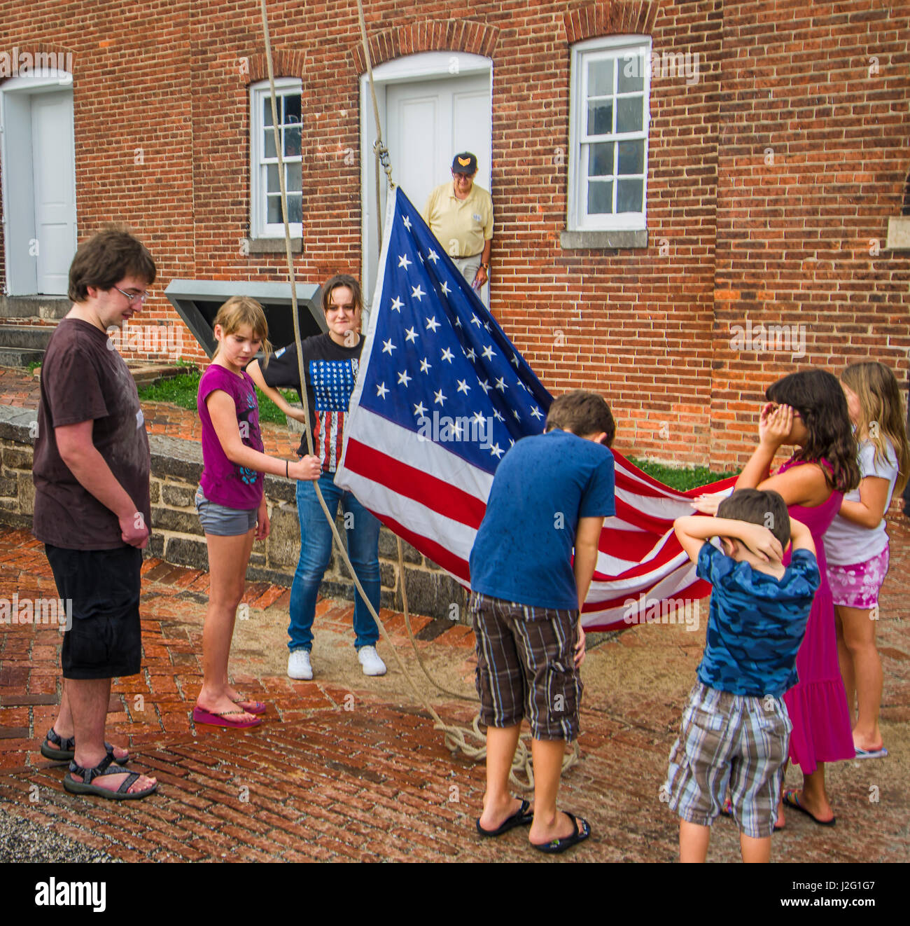 Historic Fort McHenry, birthplace of the Star Spangled Banner, the ...