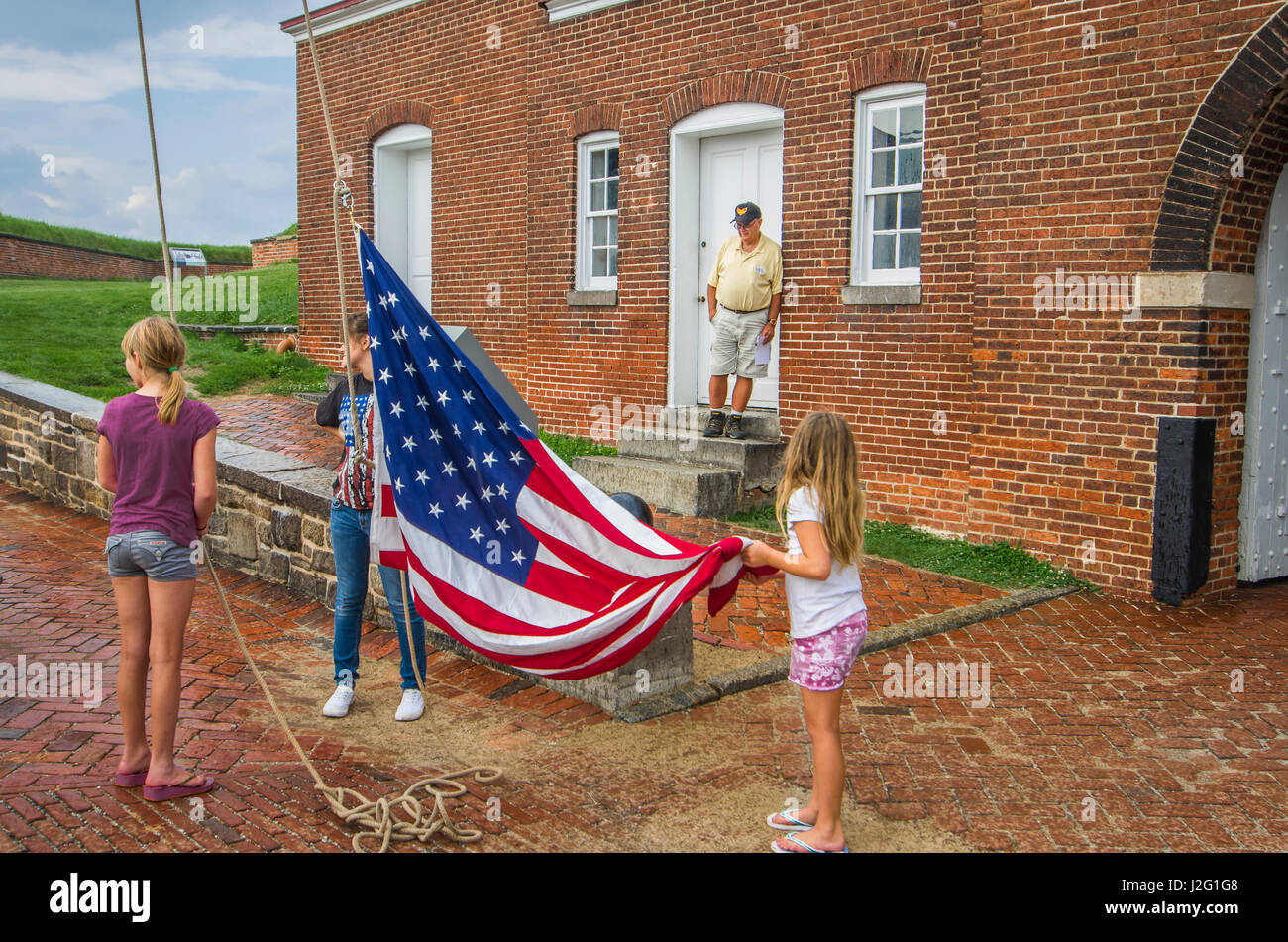 Historic Fort McHenry, birthplace of the Star Spangled Banner, the ...