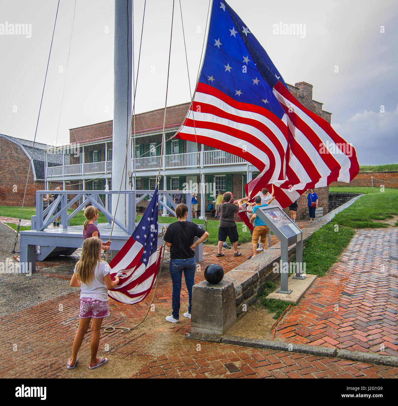 Historic Fort McHenry, birthplace of the Star Spangled Banner, the ...