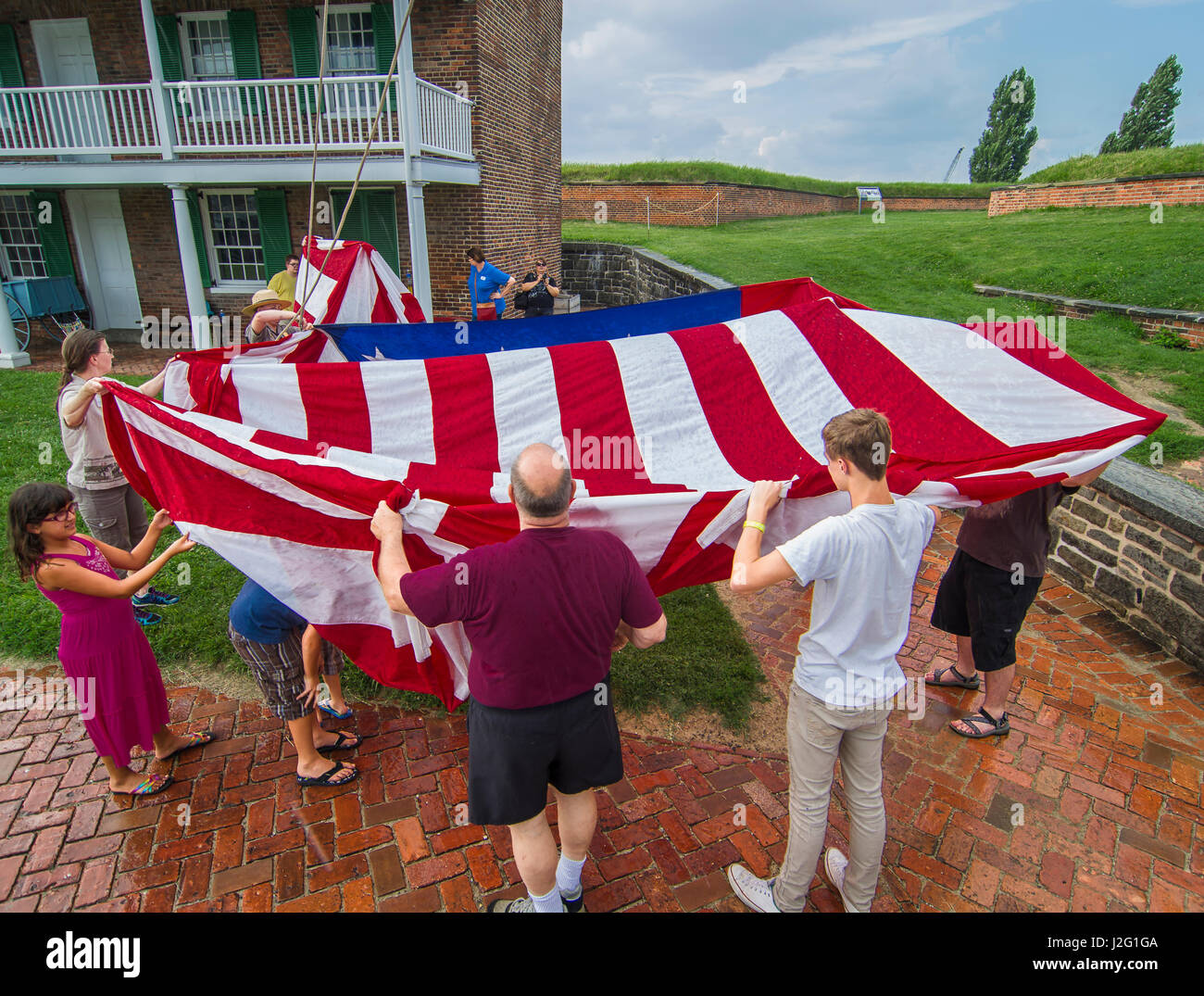 Historic Fort McHenry, birthplace of the Star Spangled Banner, the ...