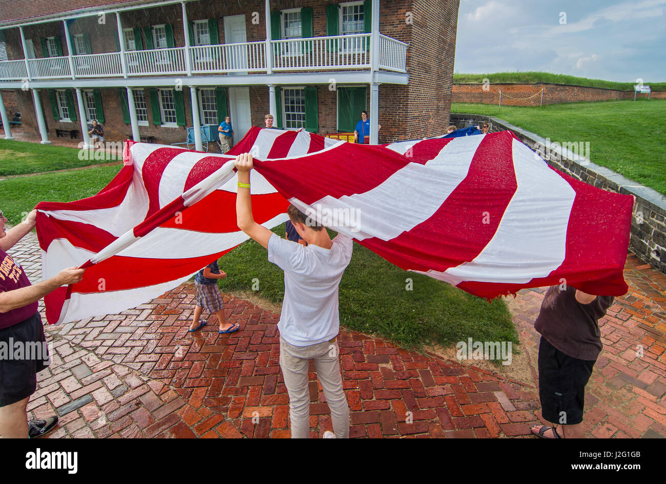 Historic Fort McHenry, birthplace of the Star Spangled Banner, the ...