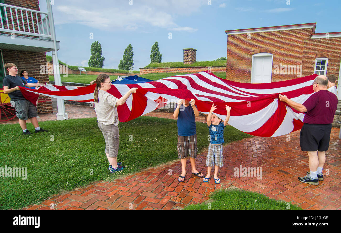Historic Fort McHenry, birthplace of the Star Spangled Banner, the ...