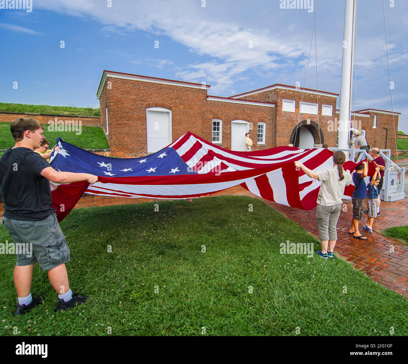 Historic Fort McHenry, birthplace of the Star Spangled Banner, the ...