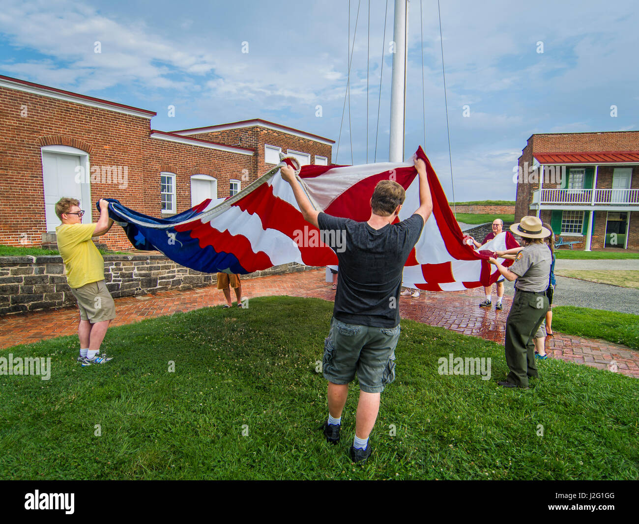 Historic Fort McHenry, birthplace of the Star Spangled Banner, the ...