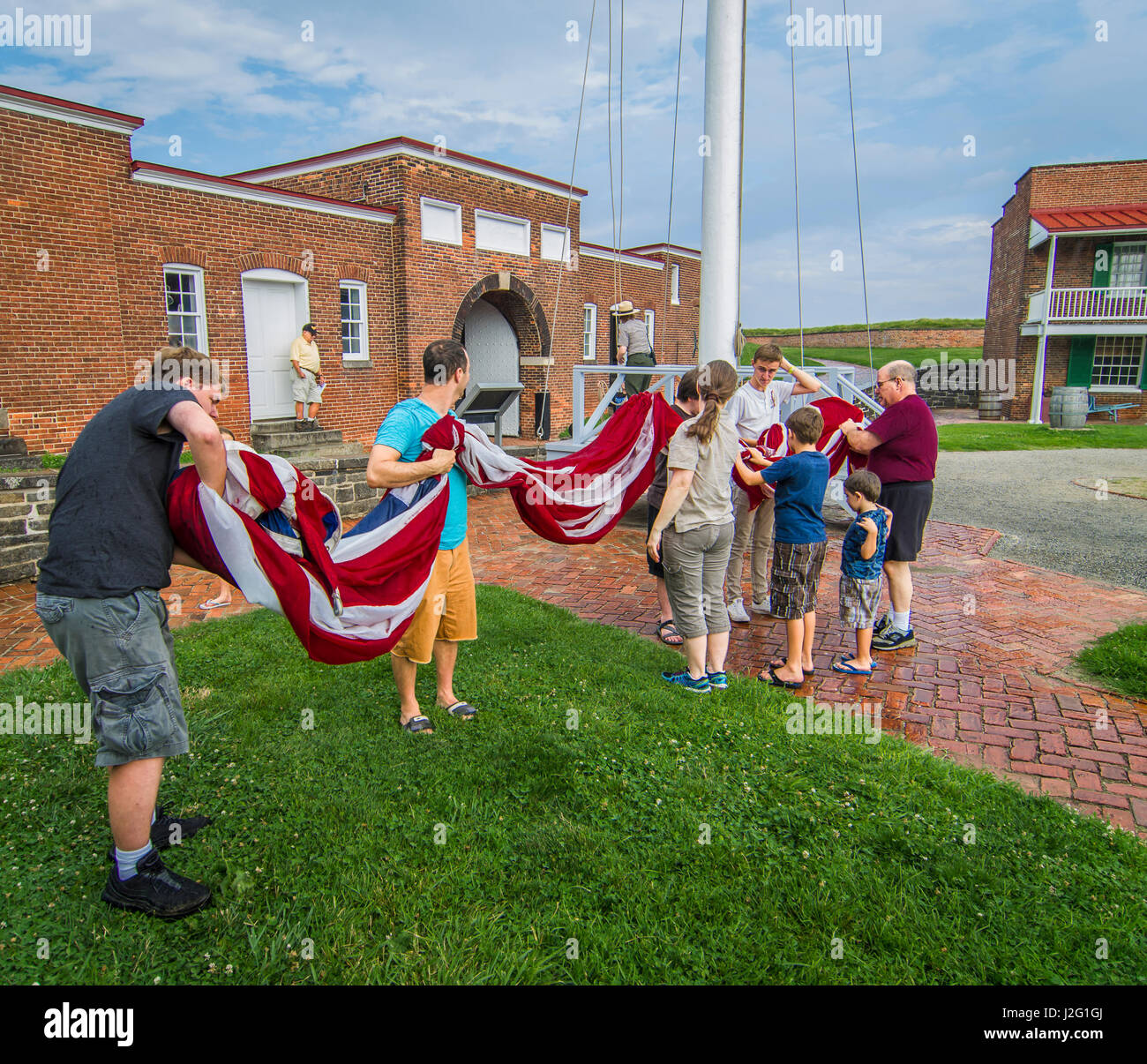 Historic Fort McHenry, birthplace of the Star Spangled Banner, the ...