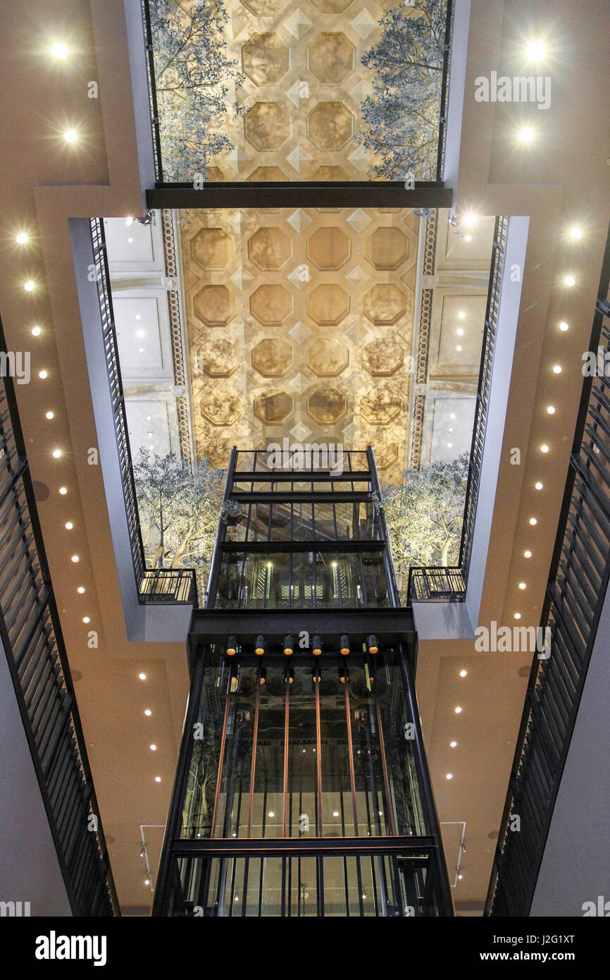 Elevator shaft inside the Gallery at the Historic Museum of Natural ...