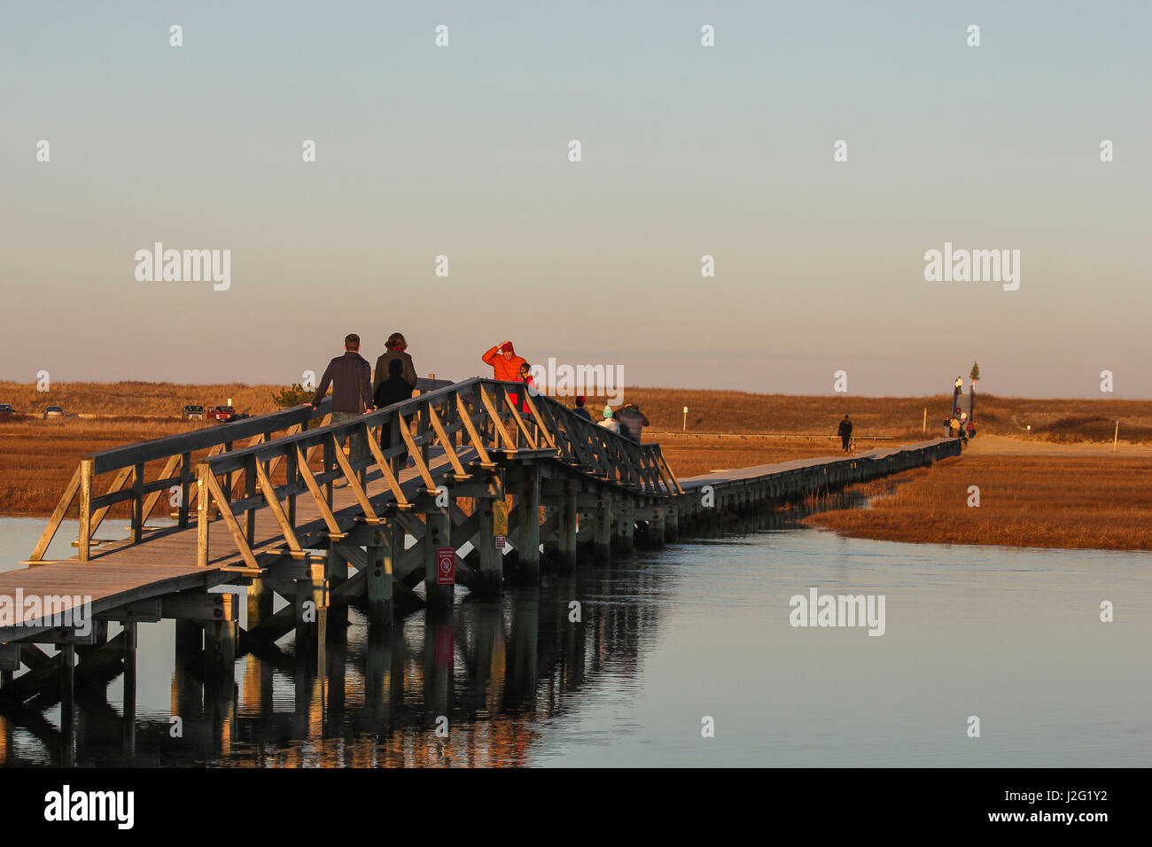 Sandwich Boardwalk, Cape Cod, Massachusetts, USA Stock Photo - Alamy