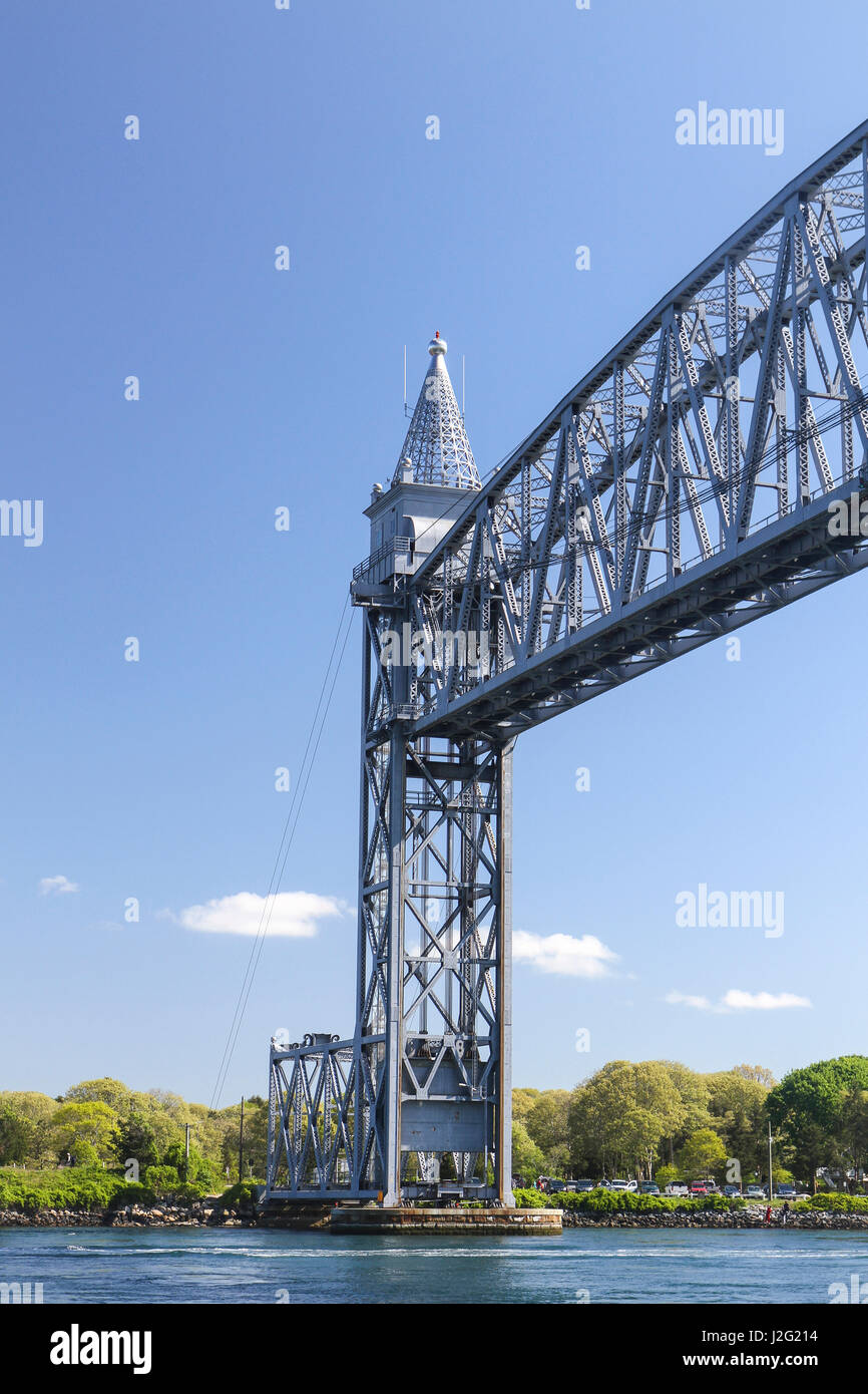 Cape Cod Canal Railroad Bridge, Bourne, Massachusetts, USA Stock Photo ...