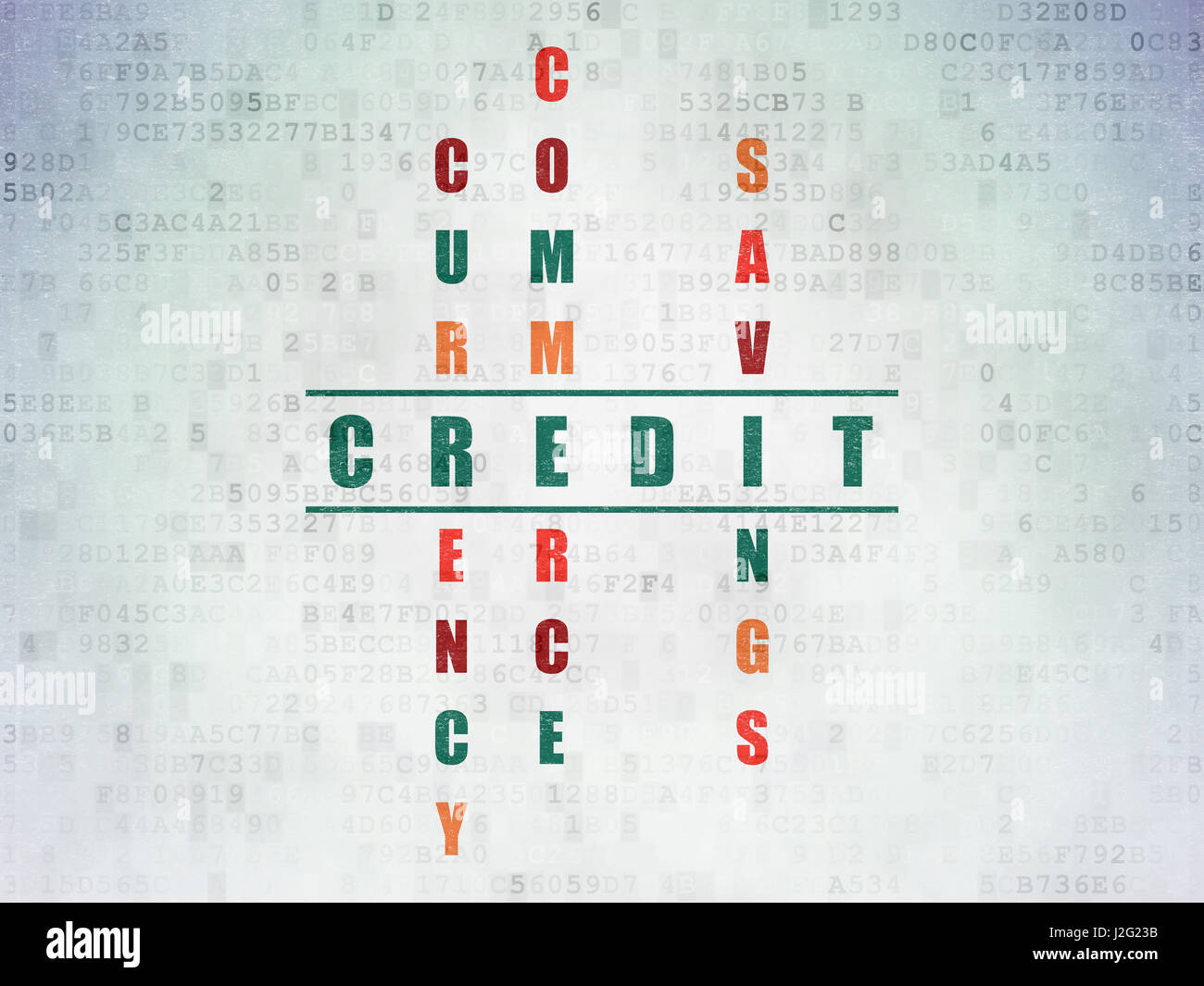 Money concept: Credit in Crossword Puzzle Stock Photo - Alamy