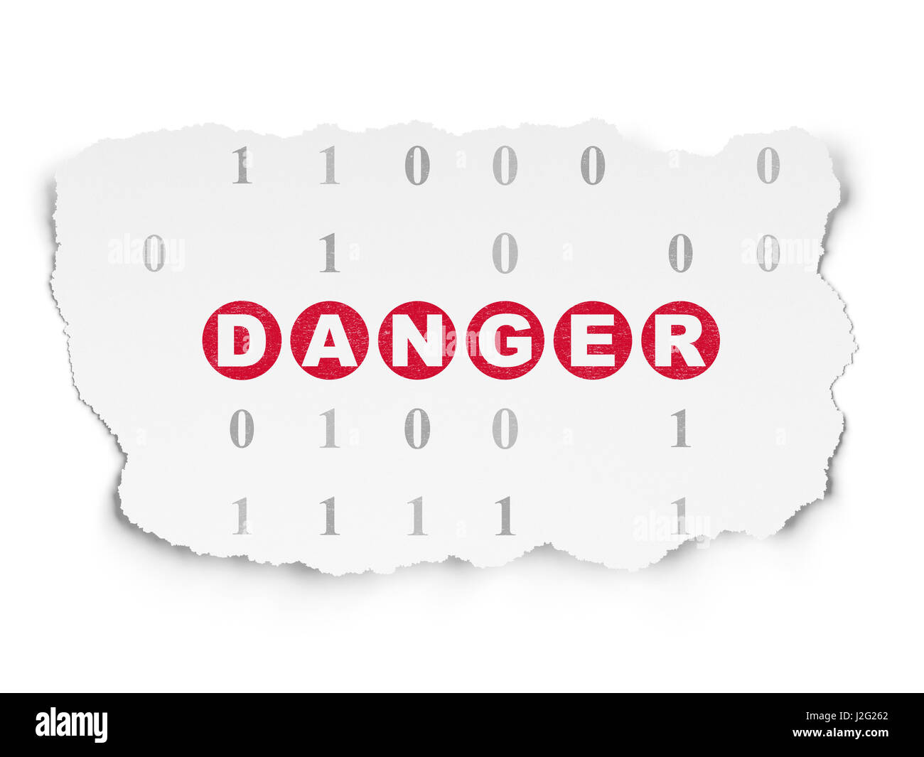 Safety concept: Danger on Torn Paper background Stock Photo - Alamy