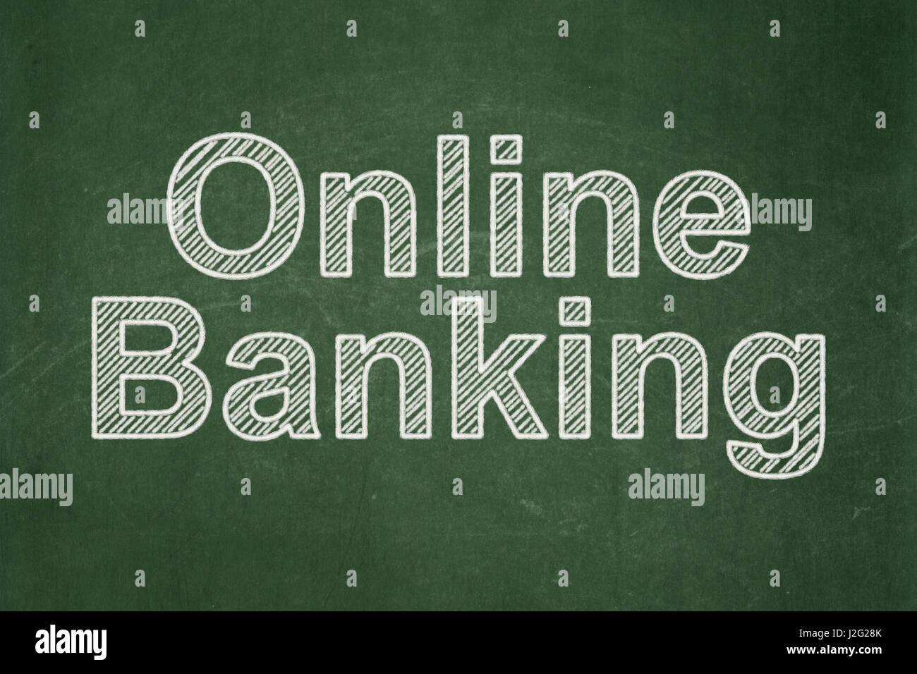 Finance concept: Online Banking on chalkboard background Stock Photo ...