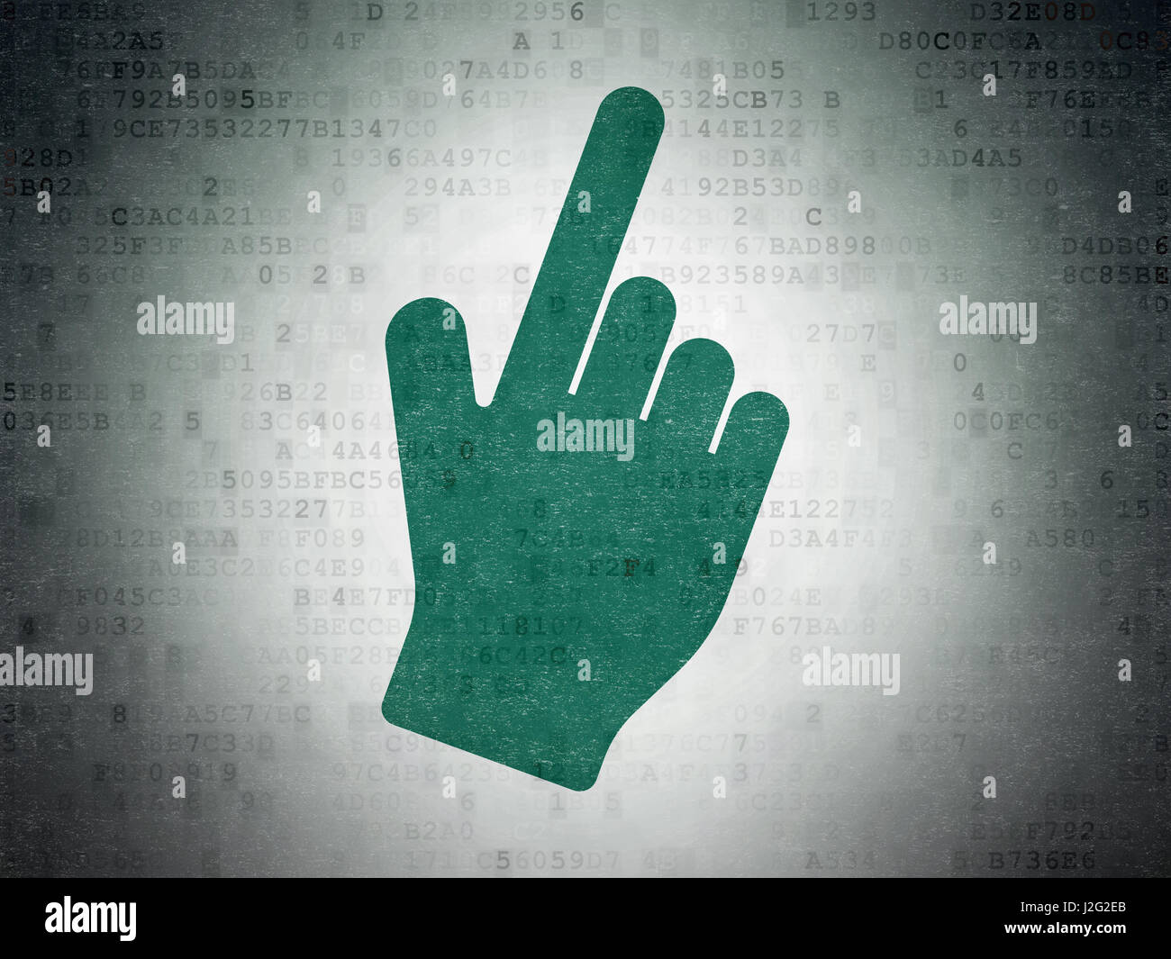 Web design concept: Mouse Cursor on Digital Data Paper background Stock Photo - Alamy