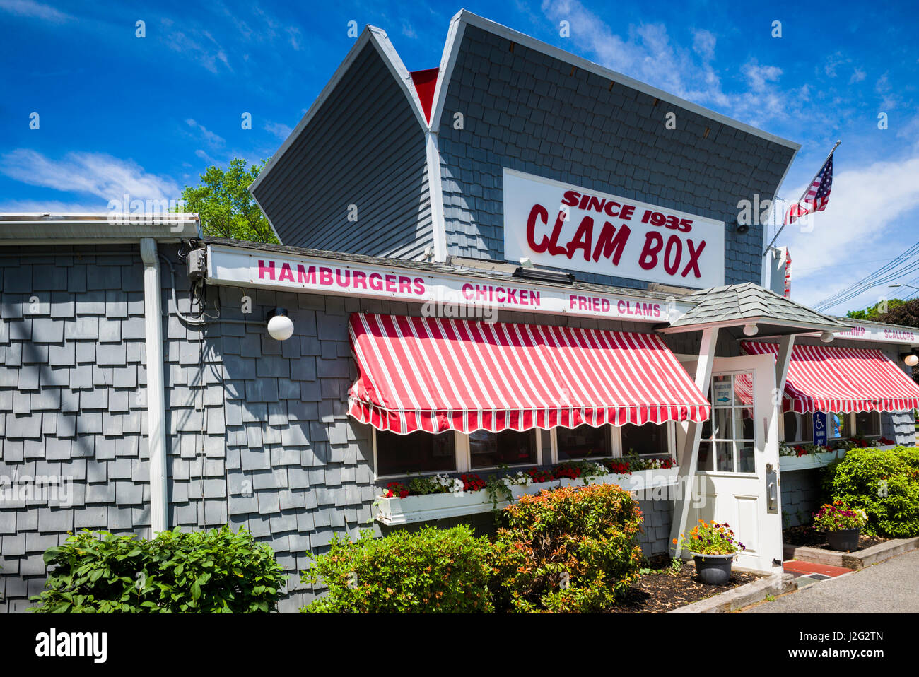 USA, Massachusetts, Ipswich, The Clam Box of Ipswich restaurant ...