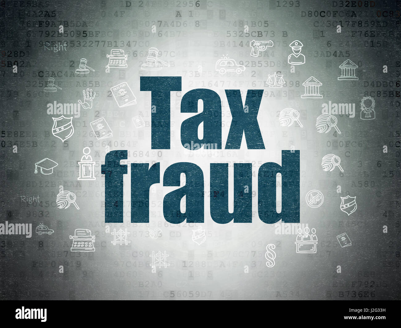 Law concept: Tax Fraud on Digital Data Paper background Stock Photo - Alamy