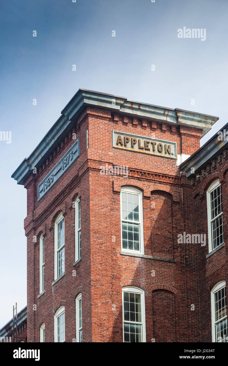 USA, Massachusetts, Lowell, Lowell National Historic Park, Appleton ...