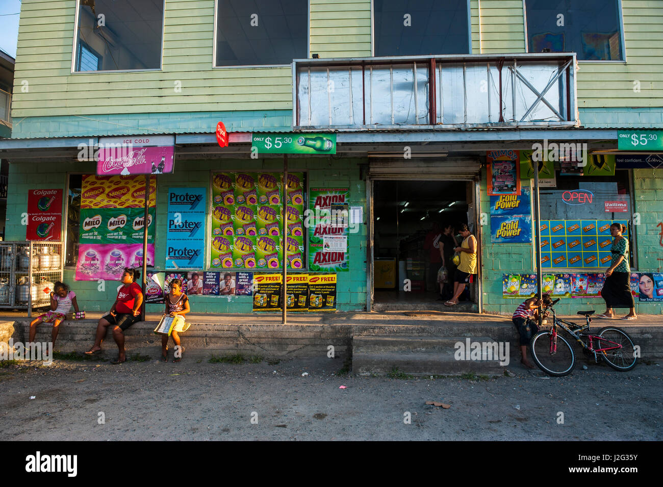 Local shop in Apia, Upolu, Samoa, South Pacific Stock Photo - Alamy